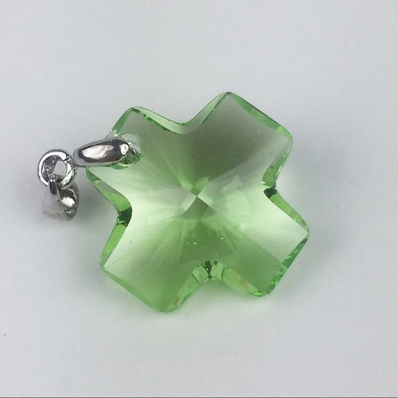 Faith | Jewelry | Green Crystal Cross Pendant Adds Sparkle To Faith ...